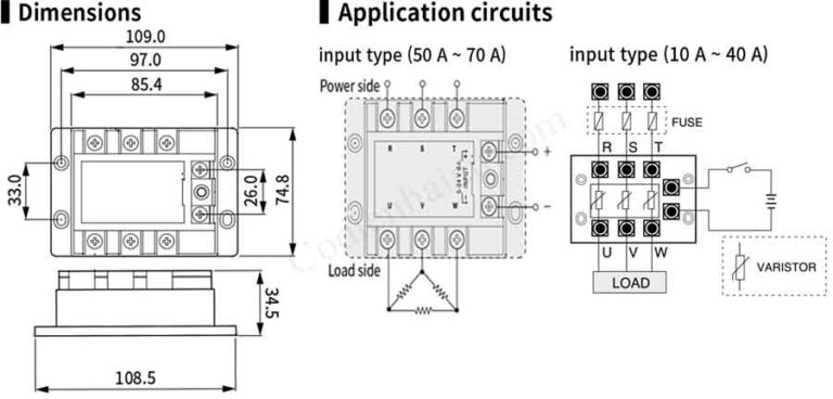 HSR-3D304Z (HSR-3D30HZN) - Rơ le bán dẫn Hanyoung 30A 3 Pha - Codienhaiau.com