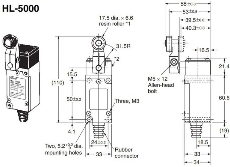 Công tắc hành trình Omron HL-5000 - Tudonghoavn