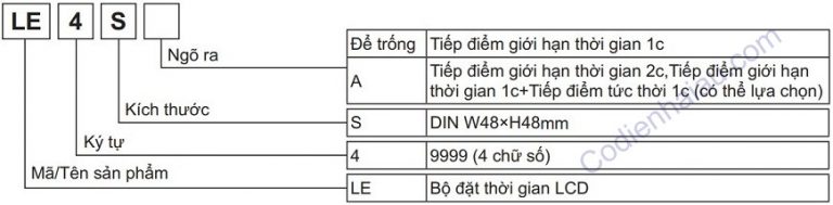 Rơ le thời gian (Timer) Autonics LE4S - Codienhaiau.com