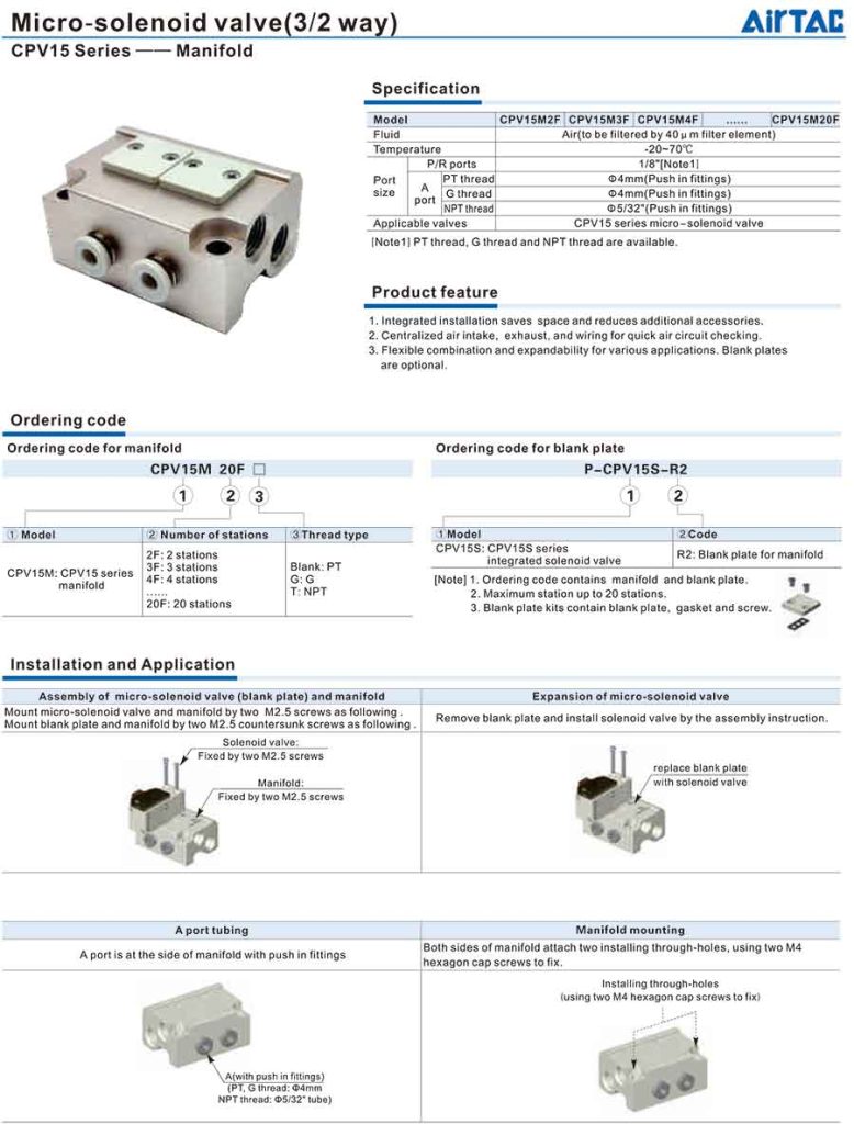 Đế van Airtac Airtac CPV15 - Codienhaiau.com