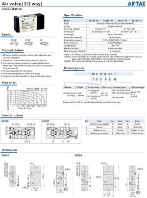Van khí nén Airtac 3A300 - Codienhaiau.com