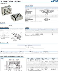 Xy lanh bàn trượt Airtac HLH - Codienhaiau.com