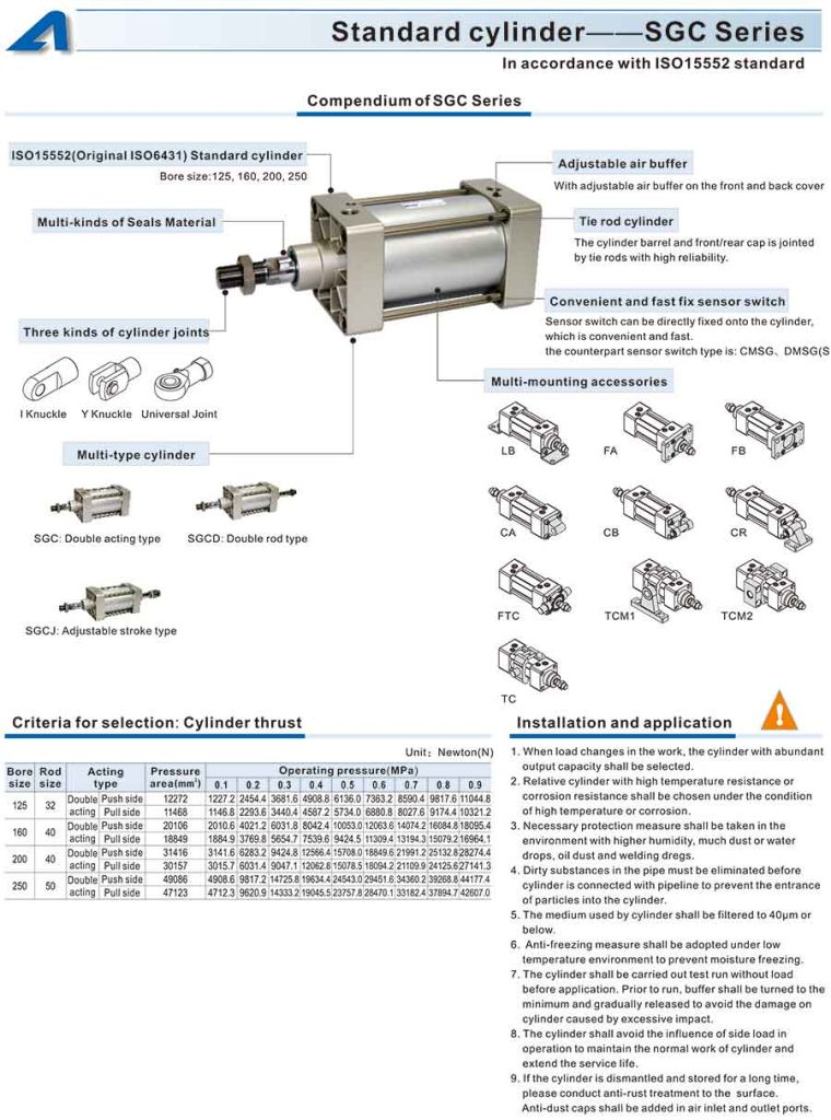 Xy lanh Airtac SGC - Codienhaiau.com