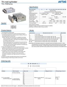 Xy lanh 3 ty Airtac TCL, TCM - Codienhaiau.com