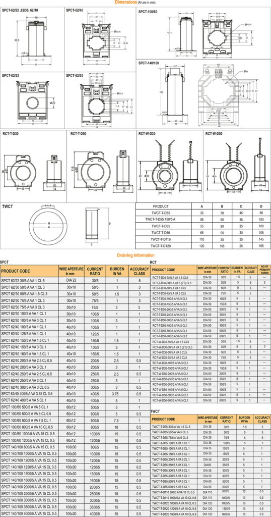 Biến dòng Selec SPCT-62/40-150/5 - Công Ty TNHH Thương Mại Cơ Điện Đông Á