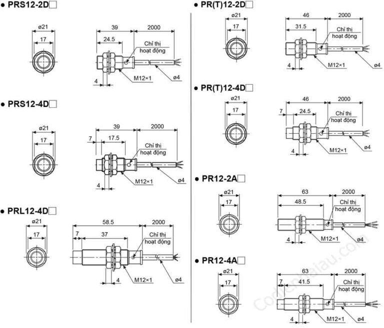 PR12-2DN - Cảm biến tiệm cận Autonics - Codienhaiau.com