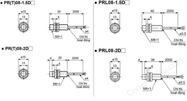 PRT08-2DO - Cảm biến tiệm cận Autonics - Codienhaiau.com