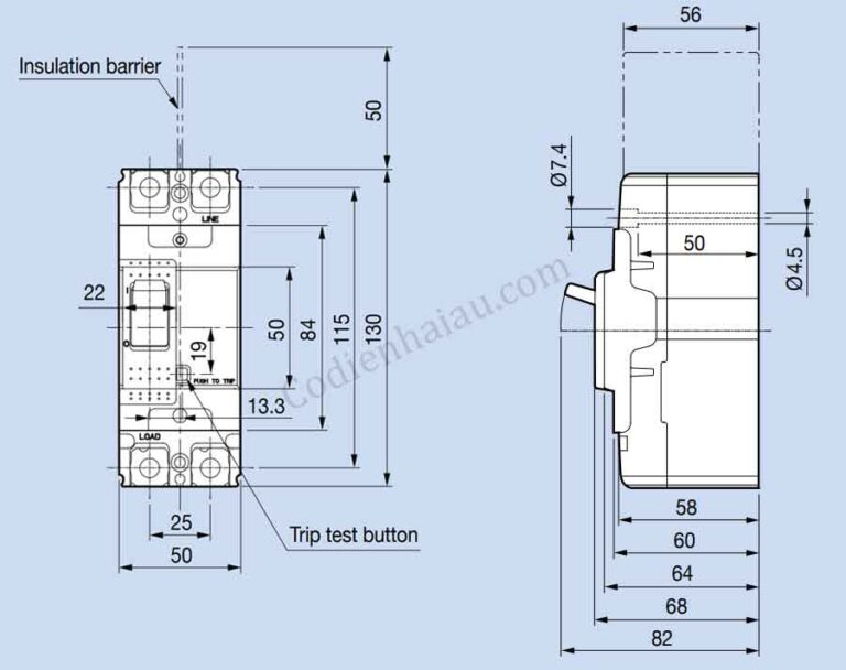MCCB LS ABN52c 15A 2P 30kA - Codienhaiau.com