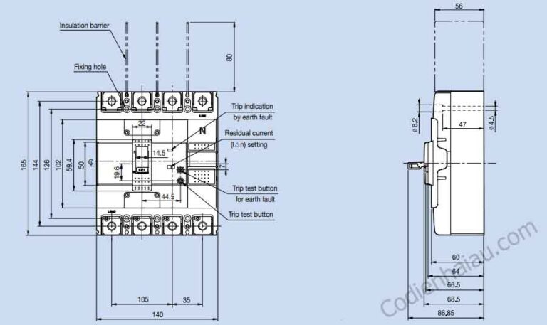 CB khối chống giật LS EBS204c 200A 4P (100-500mA) 37kA - Codienhaiau.com